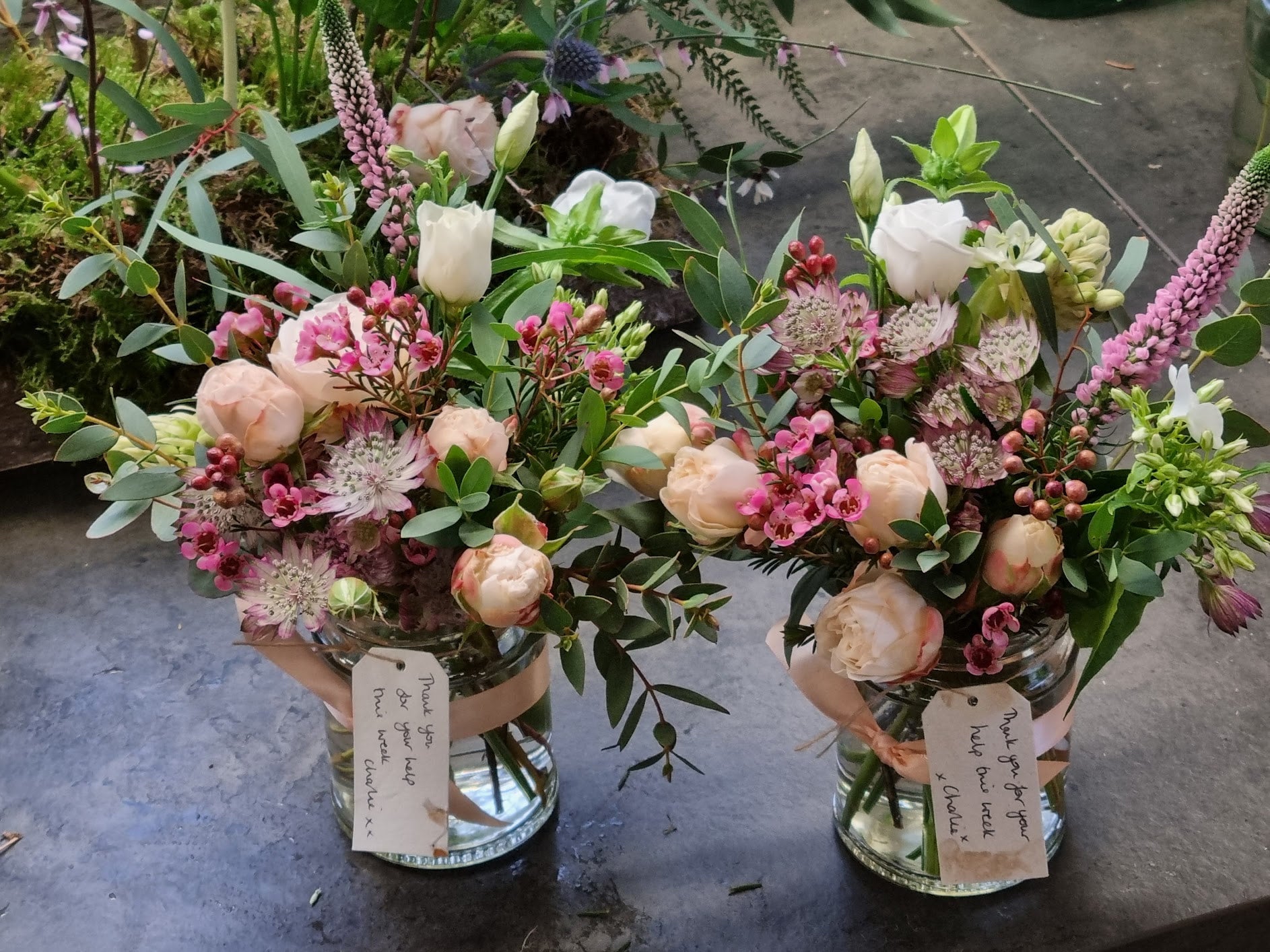 Jam jar flowers | Spring Wood Flowers