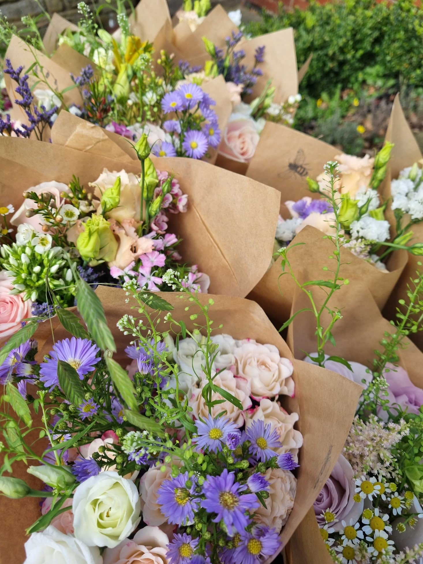 Teeny tiny mini bouquets | Spring Wood Flowers